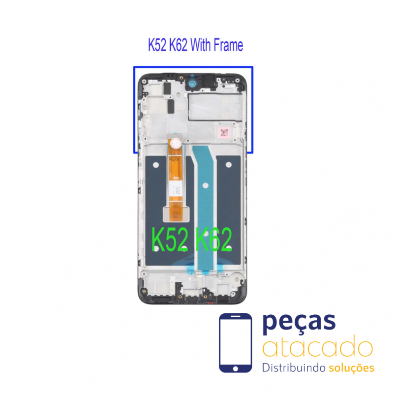 FRONTAL LG K52 COM ARO CHINA - PEÇAS ATACADO