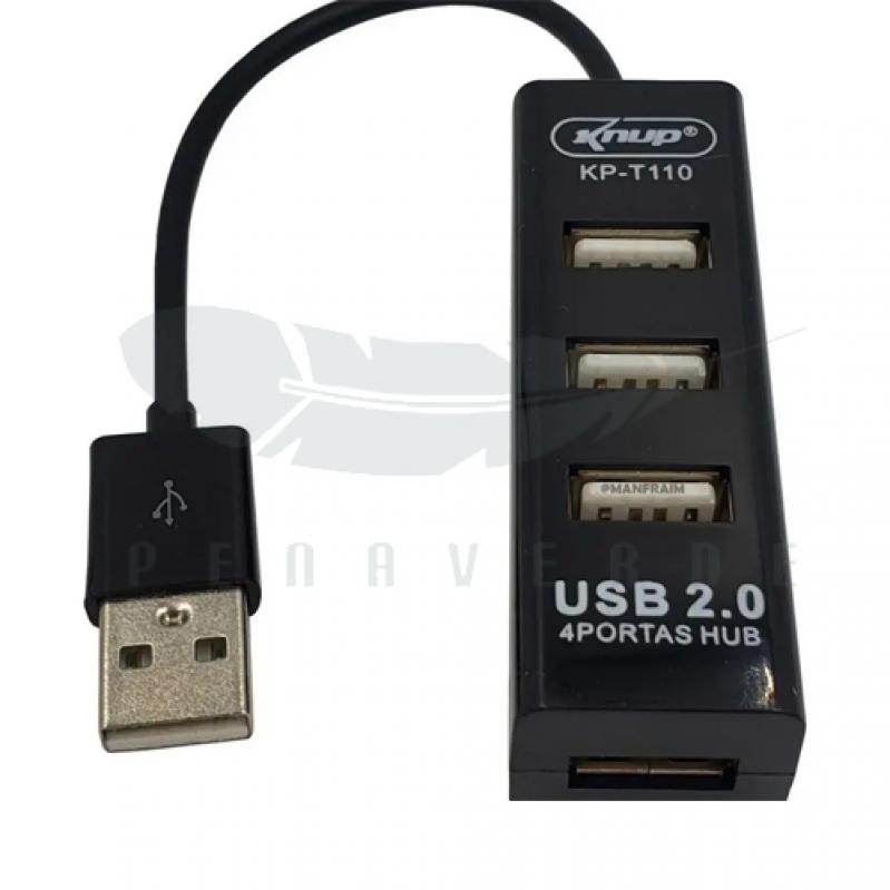 Hub Usb 4 Portas 2.0 KNUP KP-T110 - PENA VERDE SHOP