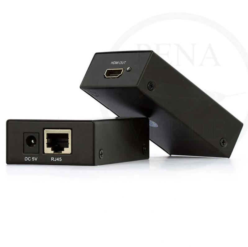 Extensão Hdmi 60m Rj45 Cat5/cat6 1080p Hdcp Ieee-568b - PENA VERDE SHOP
