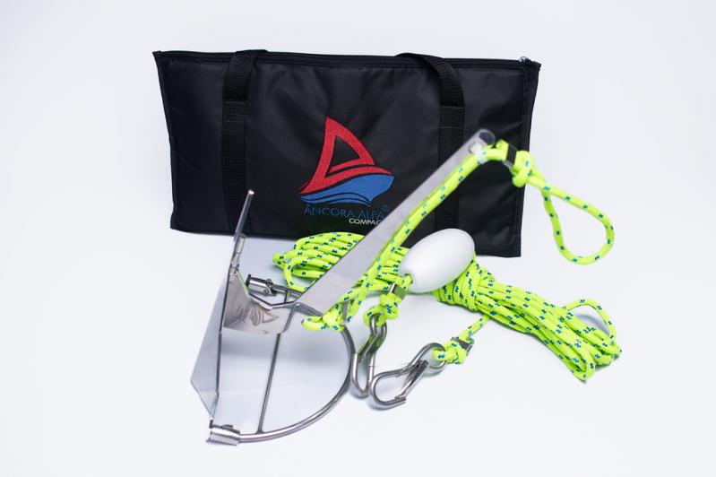 ANCORA ALFA INOX COMPACT 1.4KG KIT* - Farol Pesca e Náutica