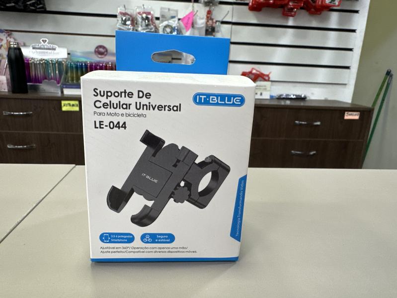 SUPORTE P/MOTO UNIVERSAL IT.BLUE LE-044 - ATACADAO JUNIOR CELL