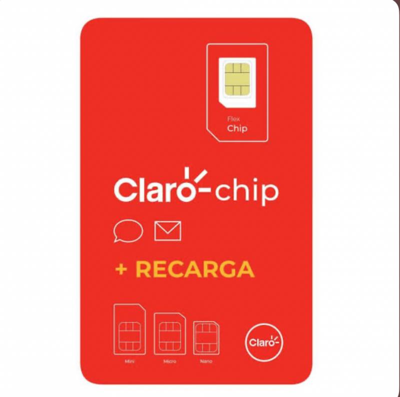 CHIP CLARO COM RECARGA - ATACADAO JUNIOR CELL