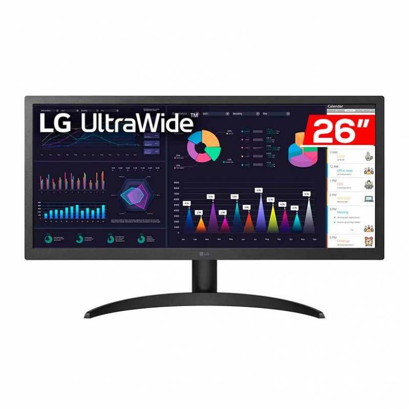 MONITOR LG ULTRAWIDE 26“ IPS 75HZ / PRETO - NERD FONE
